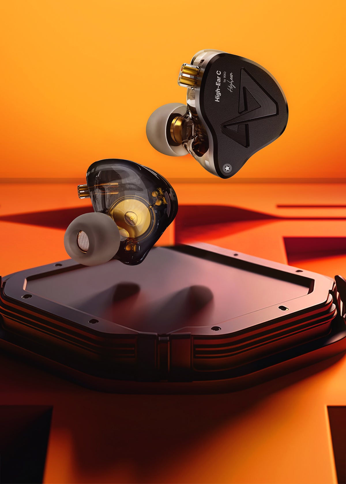 High-Ear C - Golden Tone - In-Ear Monitors - High Fidelity | iKKO Audio